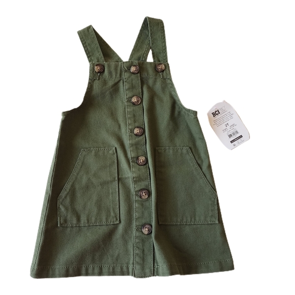 wonder nation | Dresses | 2t Olive Green Jumper | Poshmark